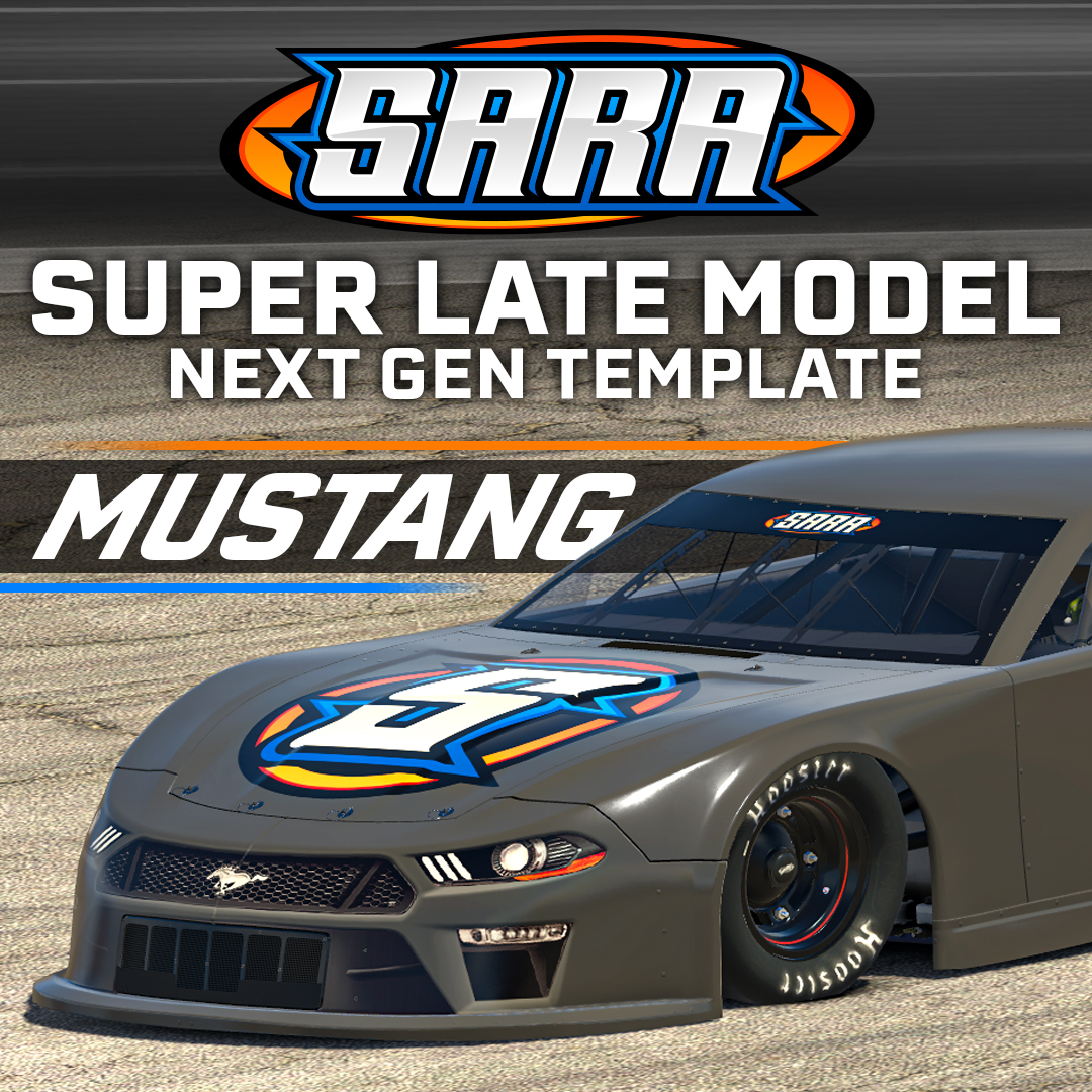 Super Late Model Mustang Template | Sim Auto Racing Association